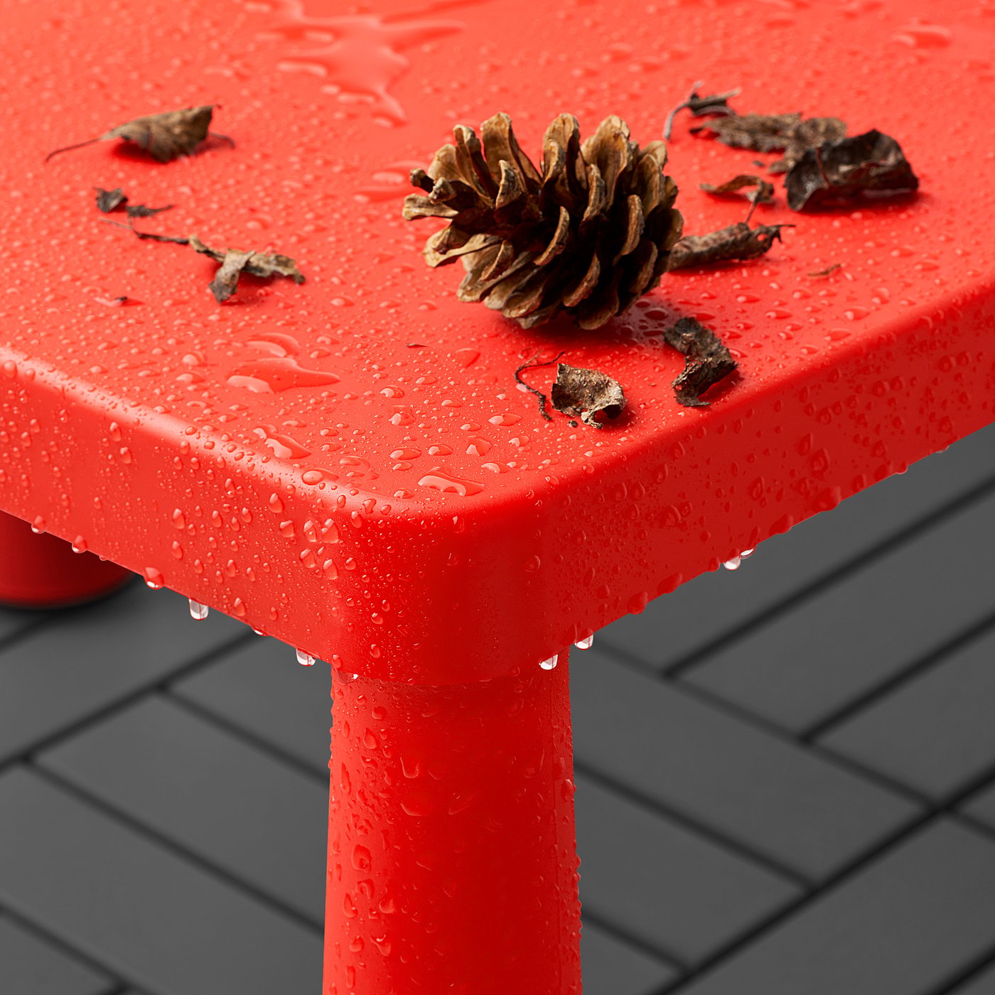 MAMMUT children's table in/outdoor red - IKEA