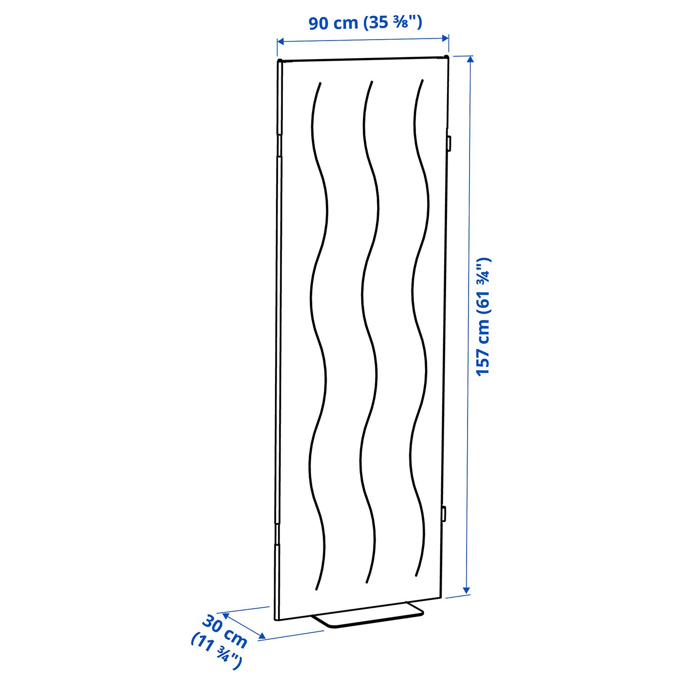 MITTZON acoustic screen, floor standing Gunnared beige - IKEA