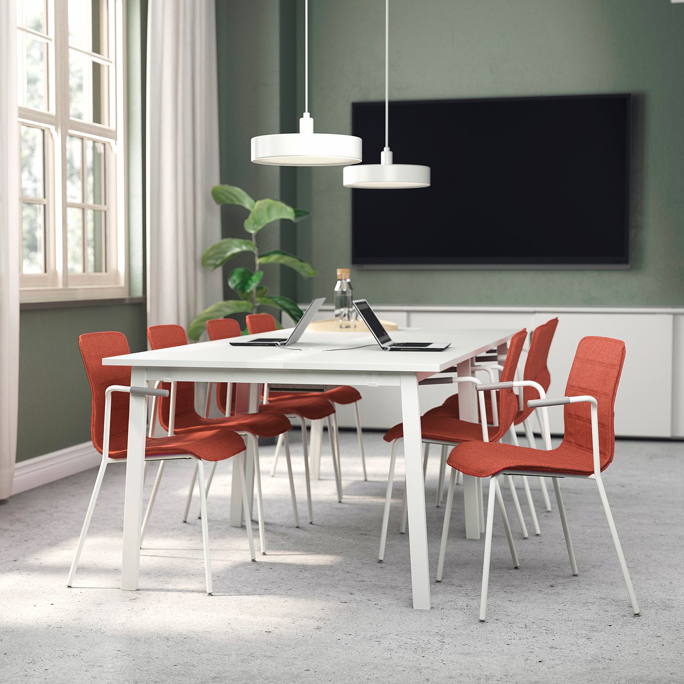 MITTZON conference table white - IKEA