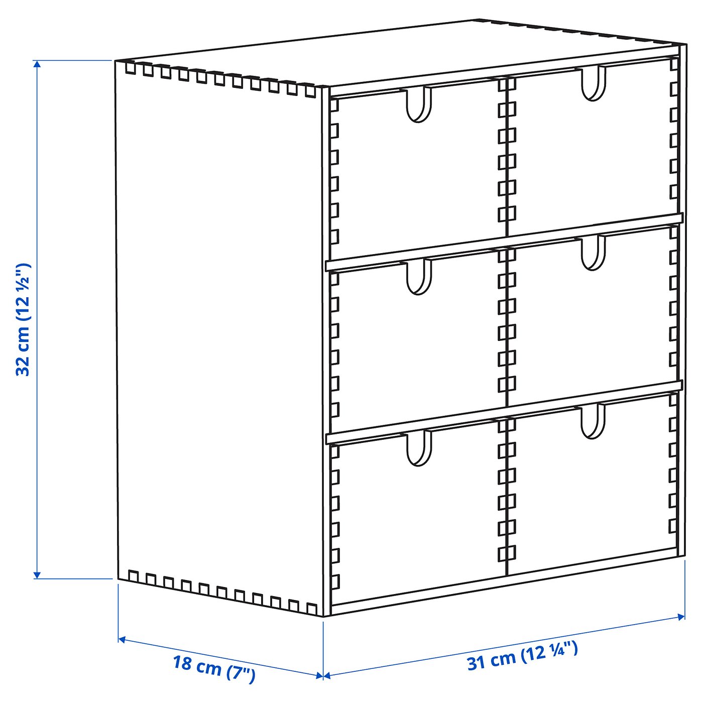 MOPPE mini chest of drawers birch plywood - IKEA