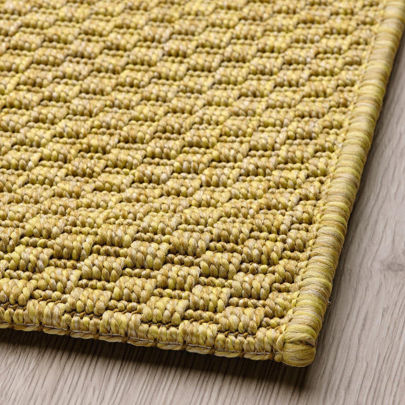 MORUM rug flatwoven, in/outdoor light yellow - IKEA