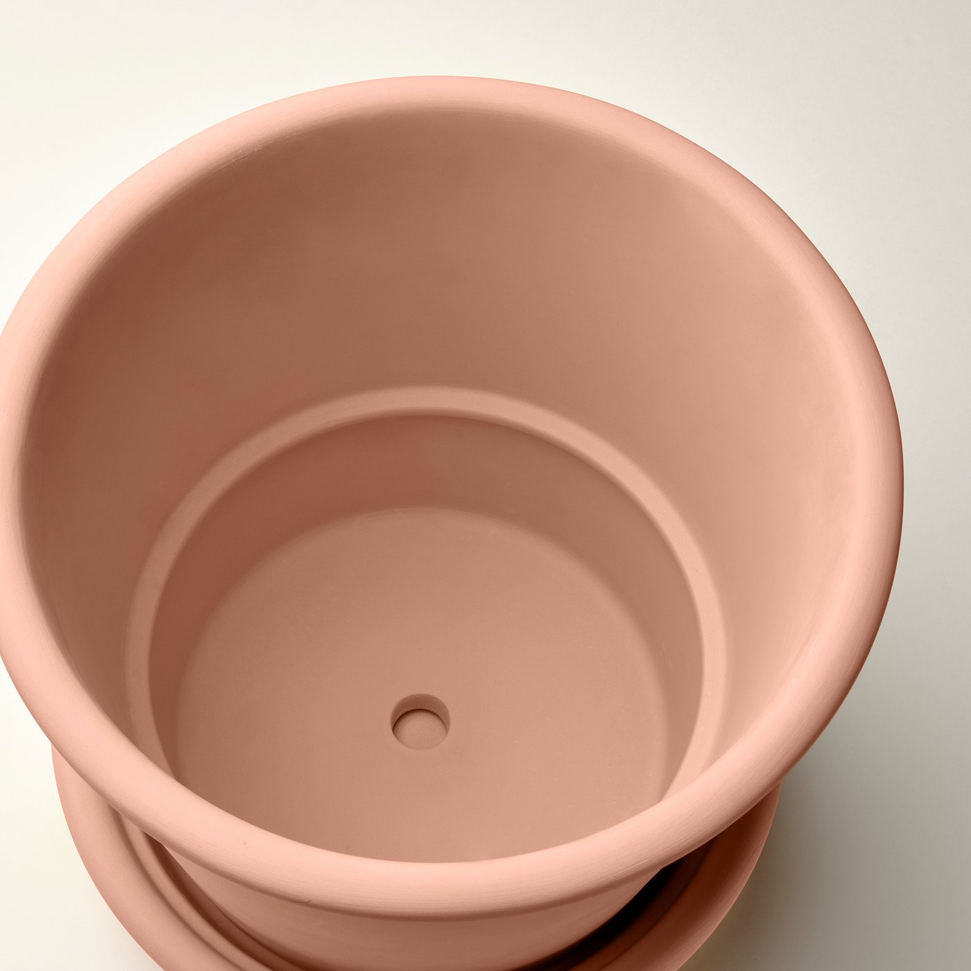 MUSKOTBLOMMA plant pot with saucer in/outdoor terracotta - IKEA