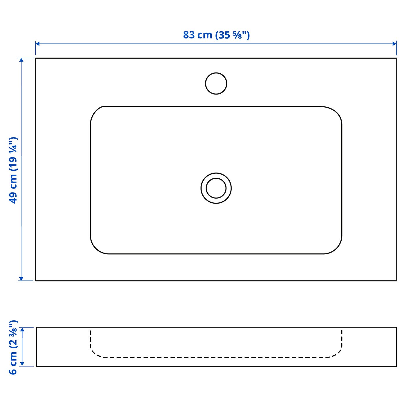 ODENSVIK single wash-basin - IKEA