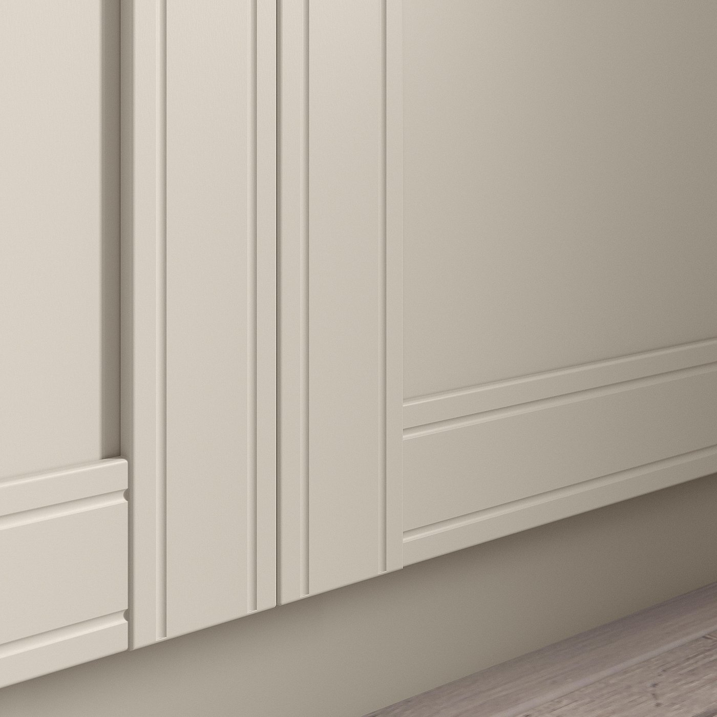 PAX / FLISBERGET wardrobe white/light beige - IKEA