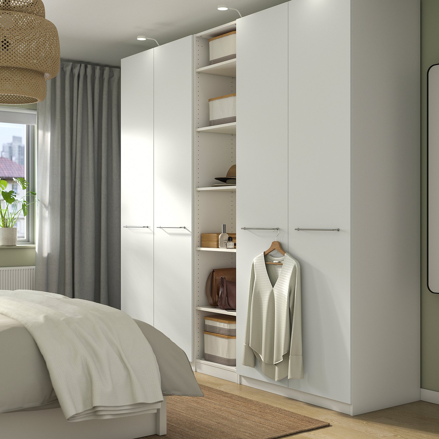 PAX / FORSAND wardrobe white/white - IKEA