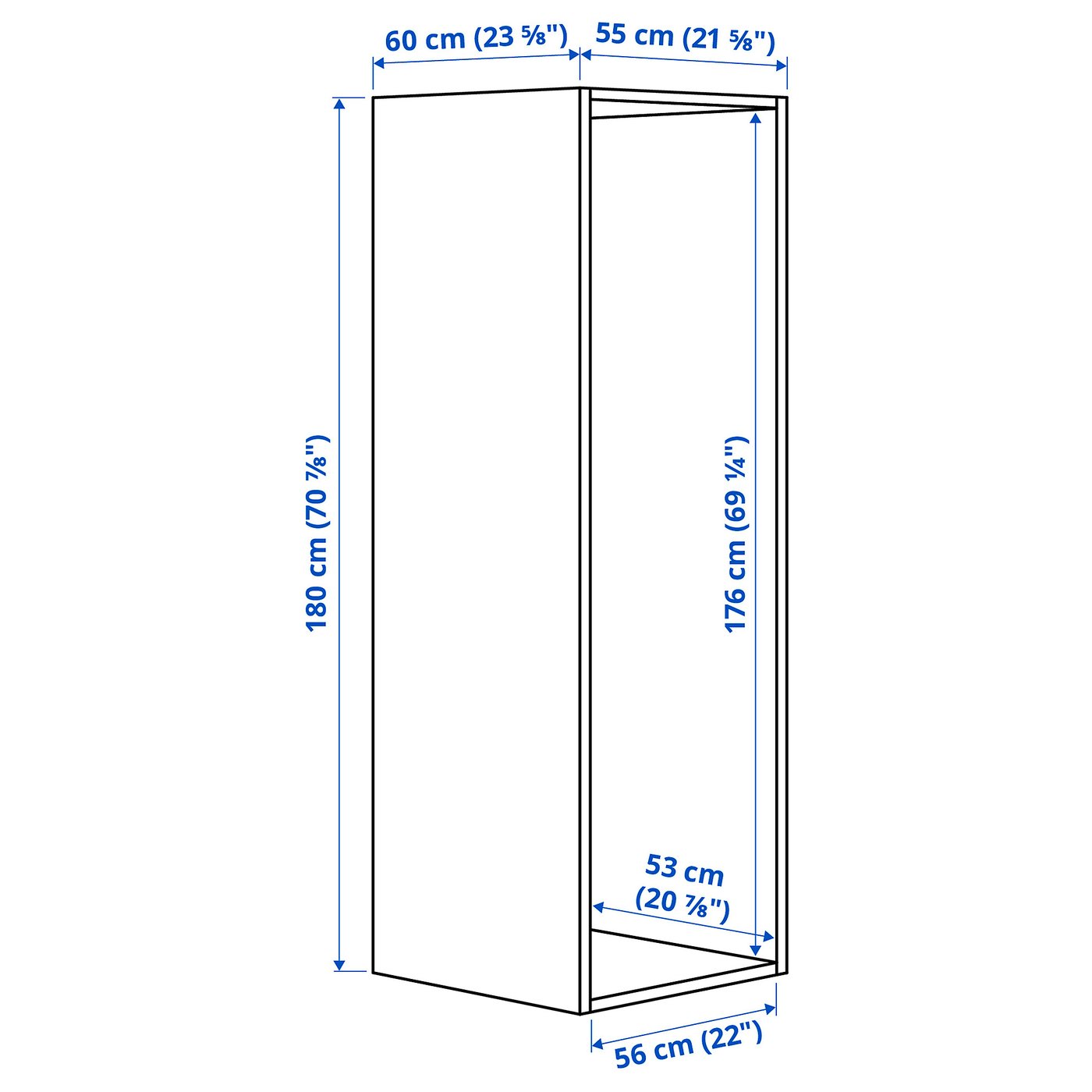 PLATSA frame white - IKEA