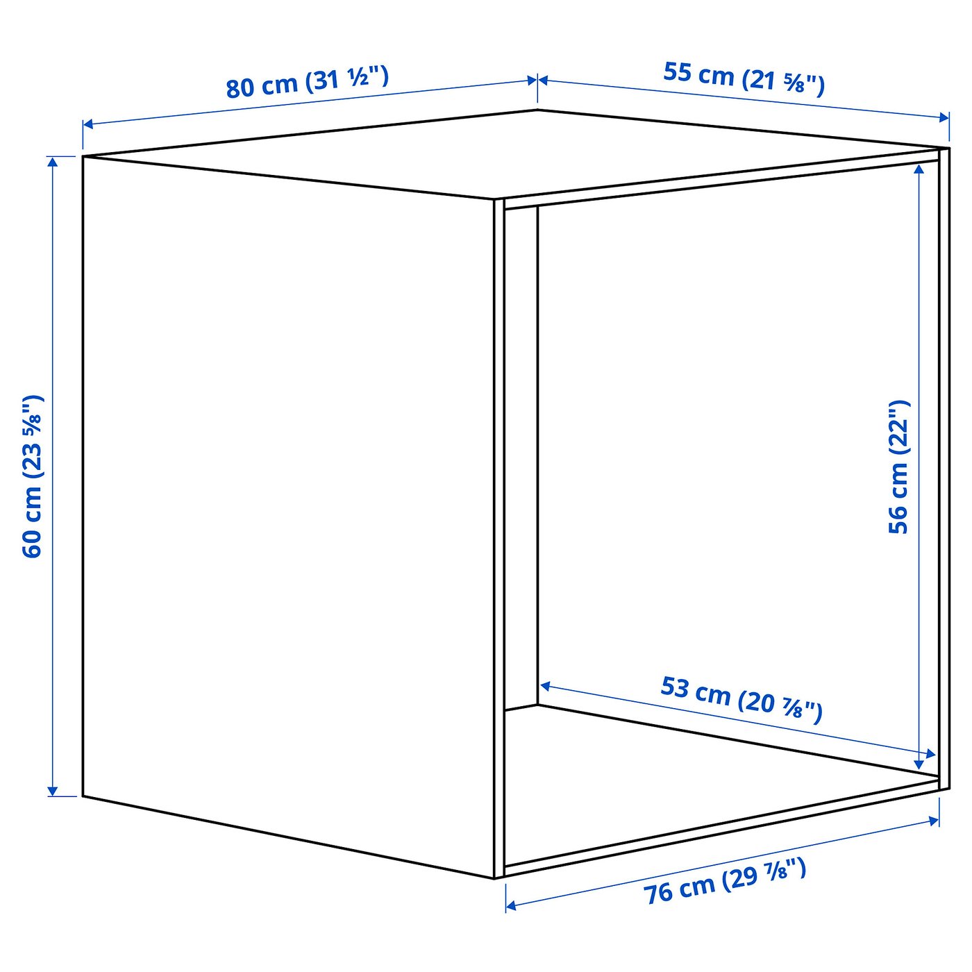 PLATSA frame white - IKEA