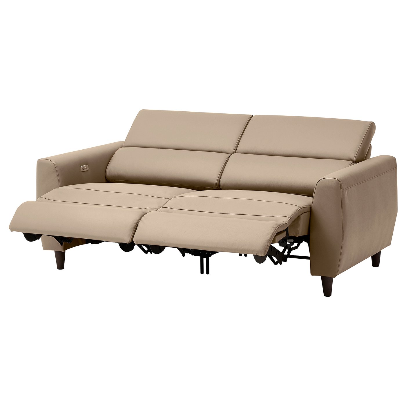 RULLERUM 2-seat sofa with electric recliner Grann/Bomstad beige - IKEA