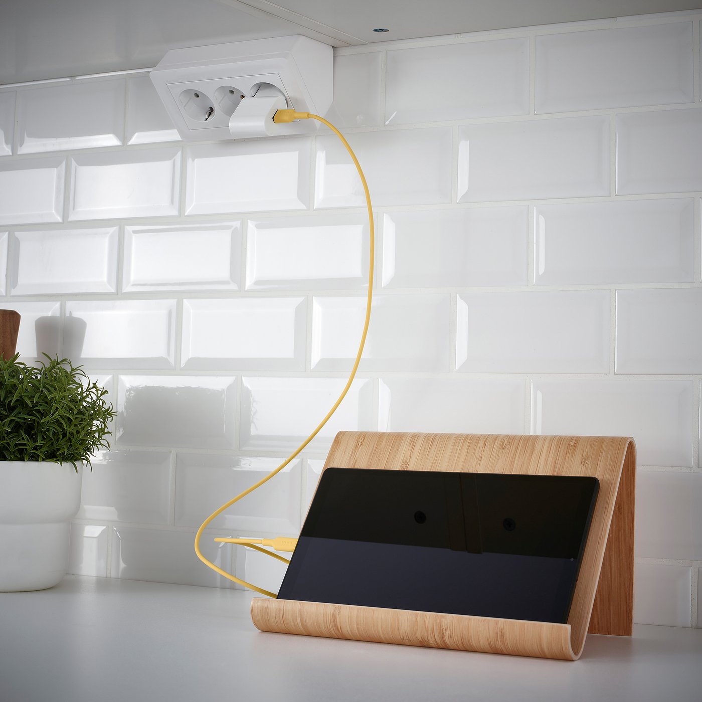 SITTBRUNN USB-A to USB-C light yellow - IKEA