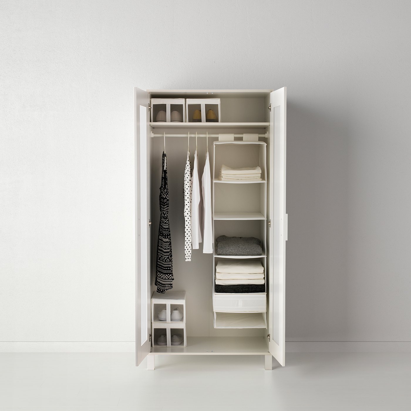 SKUBB storage with 6 compartments white - IKEA