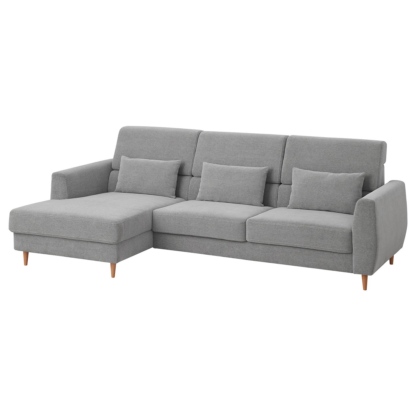 SLATORP 3-seat sofa with chaise longue/Tallmyra white/black - IKEA