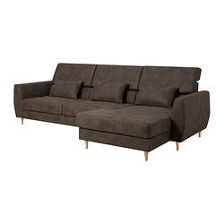 SLATORP 3-seat sofa with chaise longue/Tallmyra white/black - IKEA