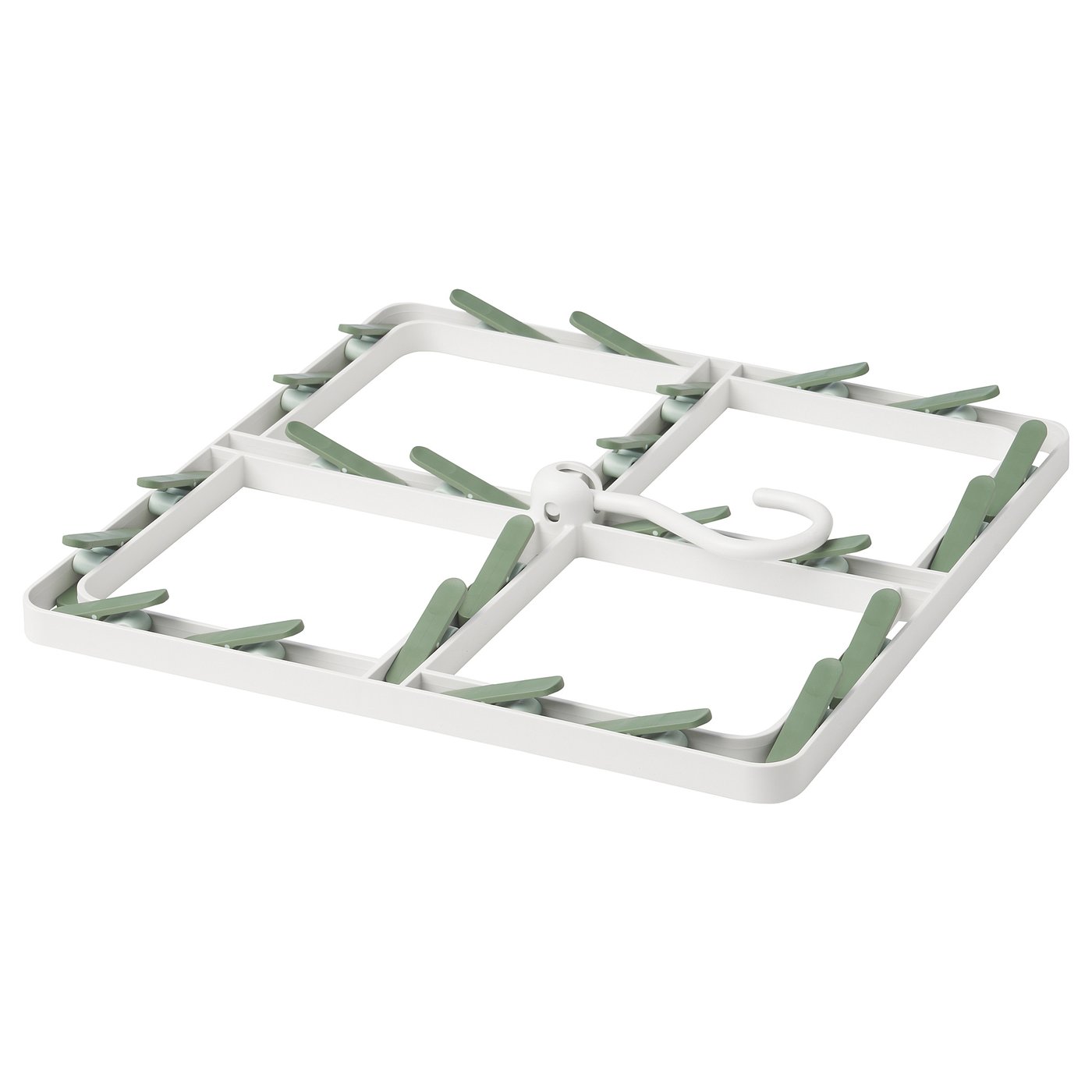SLIBB hang dryer 24 clothes pegs green - IKEA