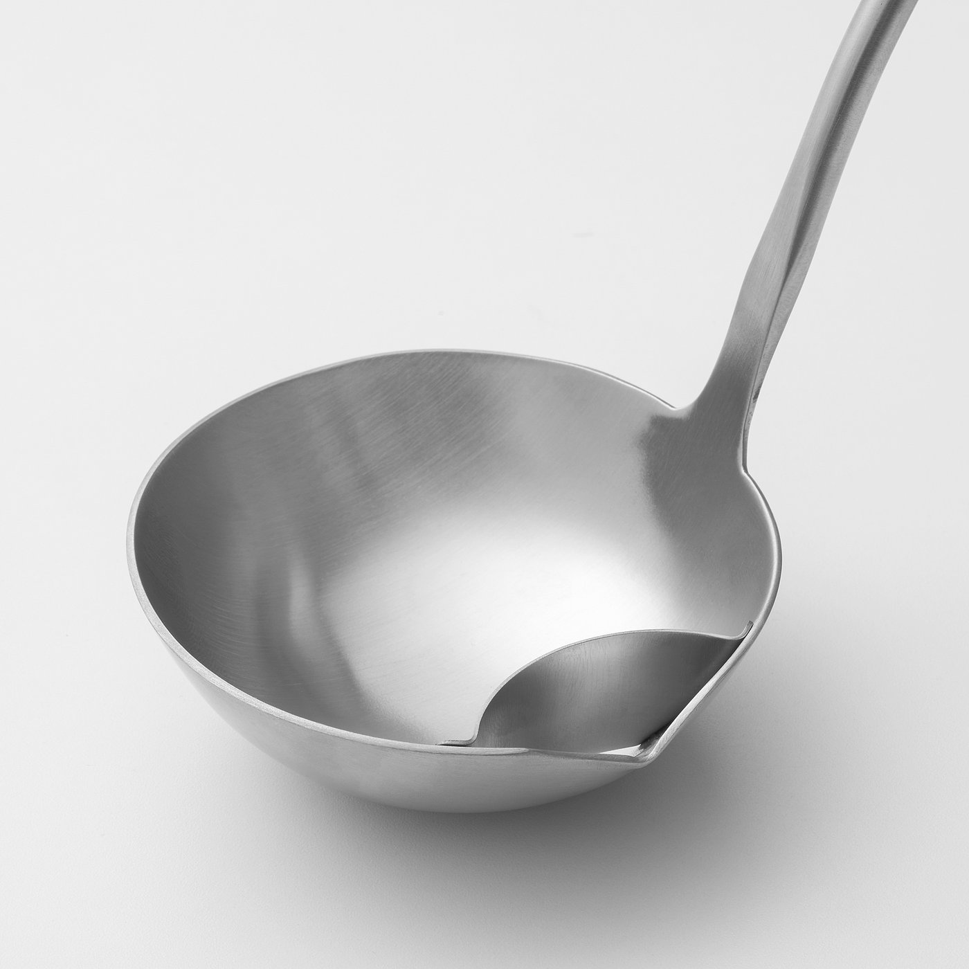 SLITSTARK ladle with separator stainless steel/walnut - IKEA