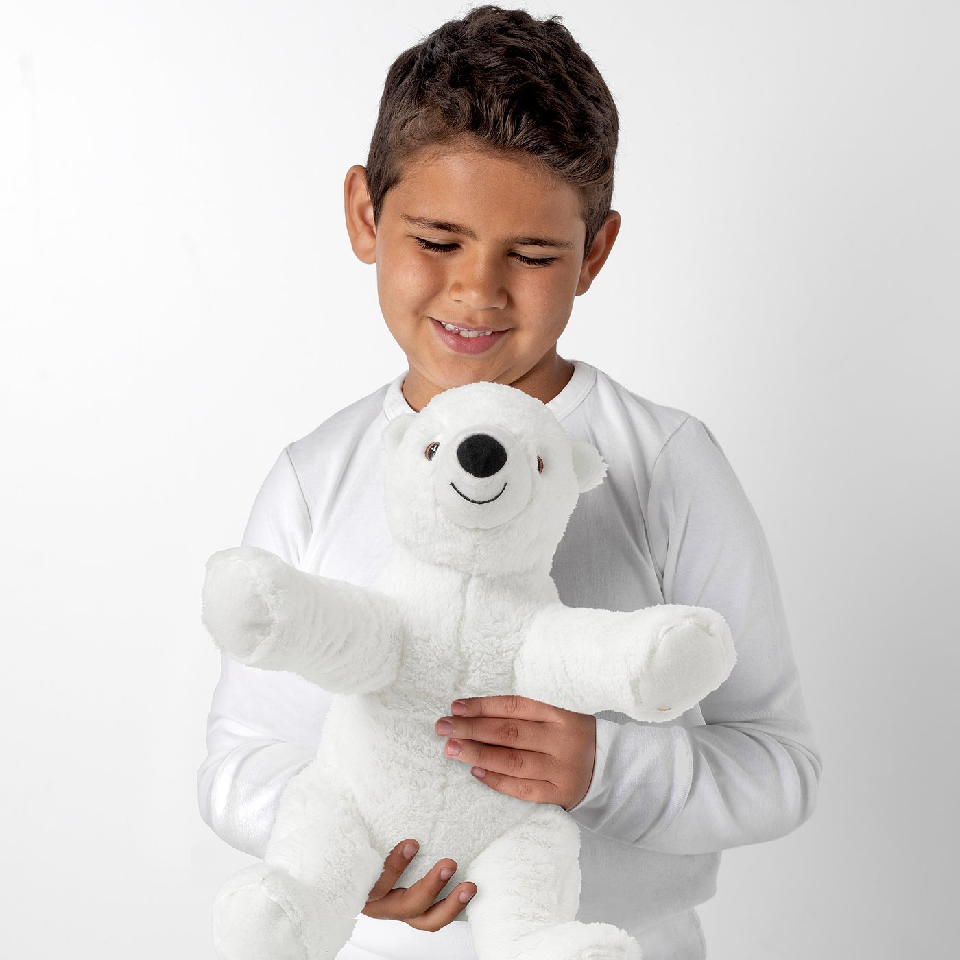 SNUTTIG soft toy white polar bear - IKEA