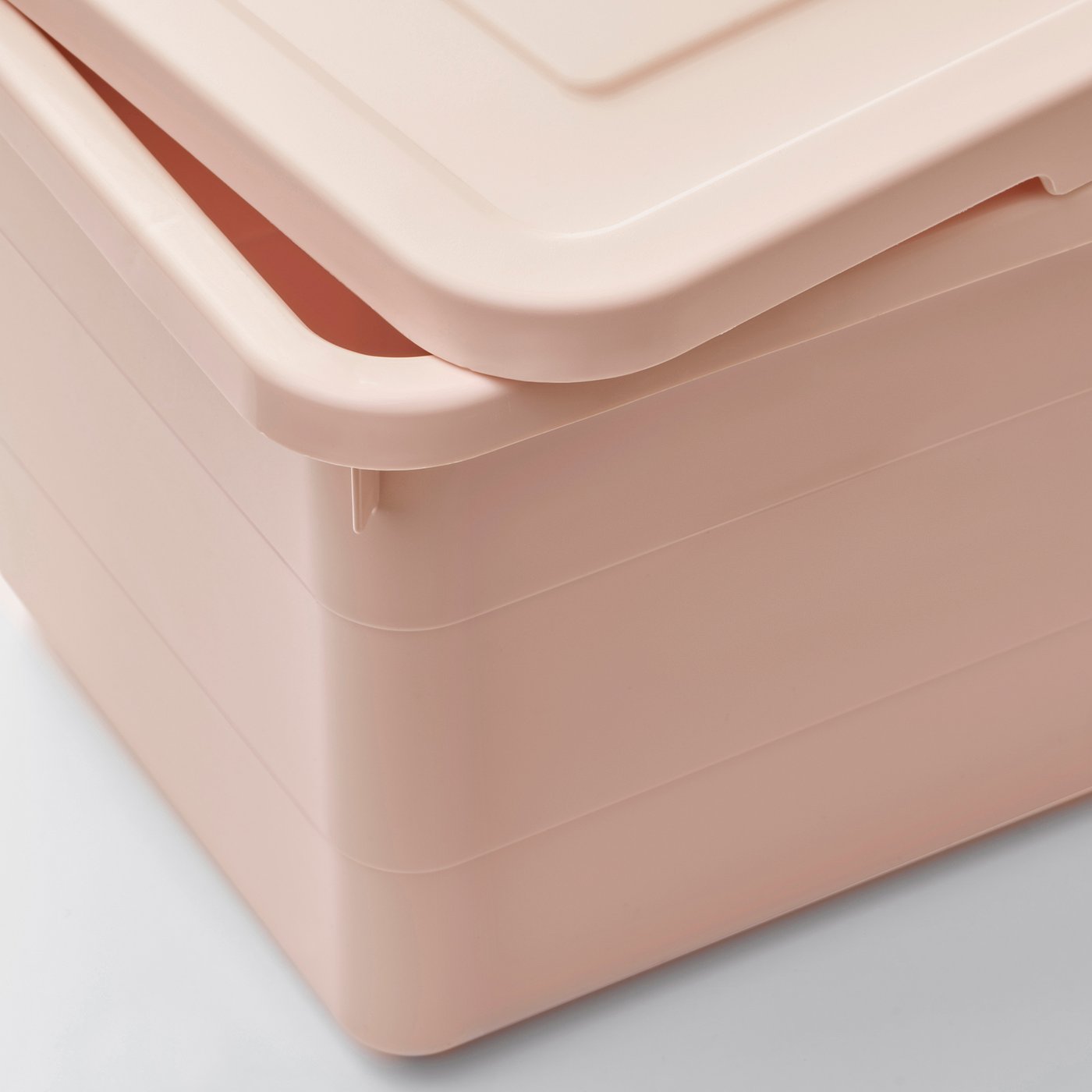 SOCKERBIT box with lid pink - IKEA