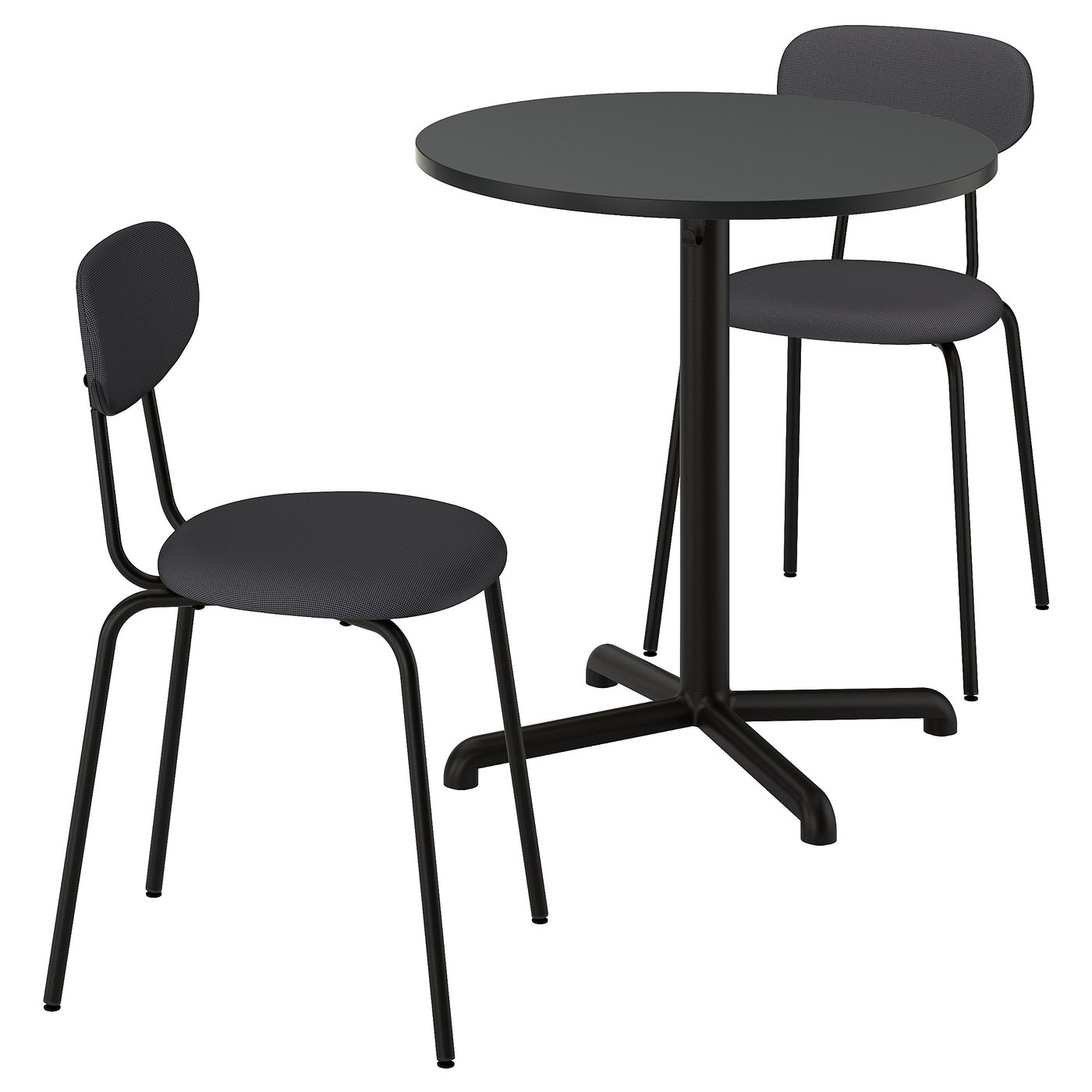 STENSELE / ÖSTANÖ table and 2 chairs anthracite anthracite/Remmarn dark ...