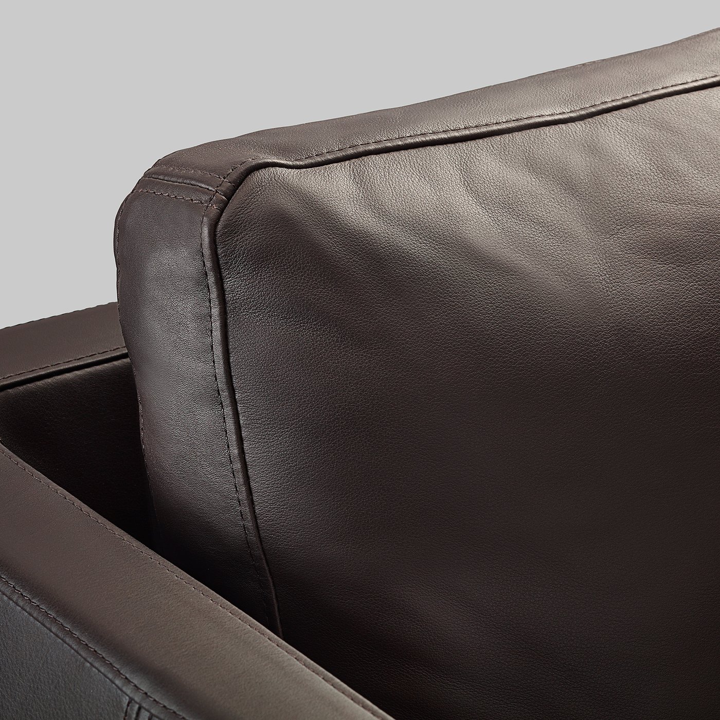 STOCKHOLM three-seat sofa Seglora dark brown - IKEA