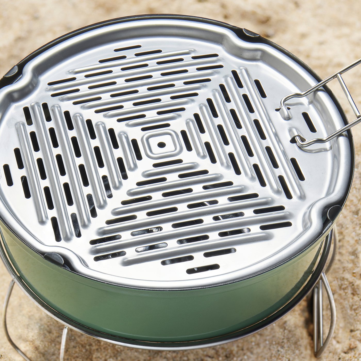 STRANDÖN barbecue charcoal green - IKEA