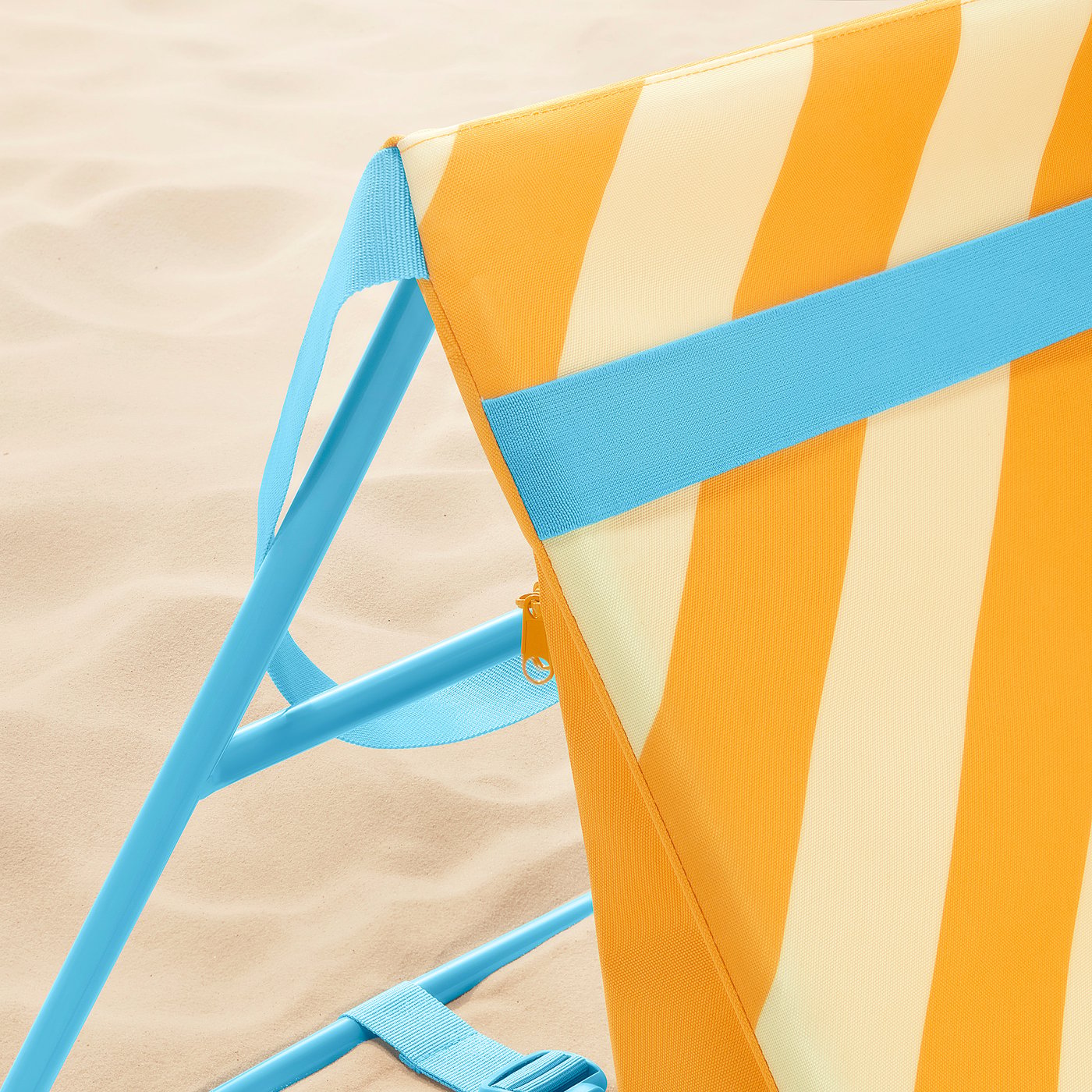 STRANDÖN sun lounger yellow/blue - IKEA