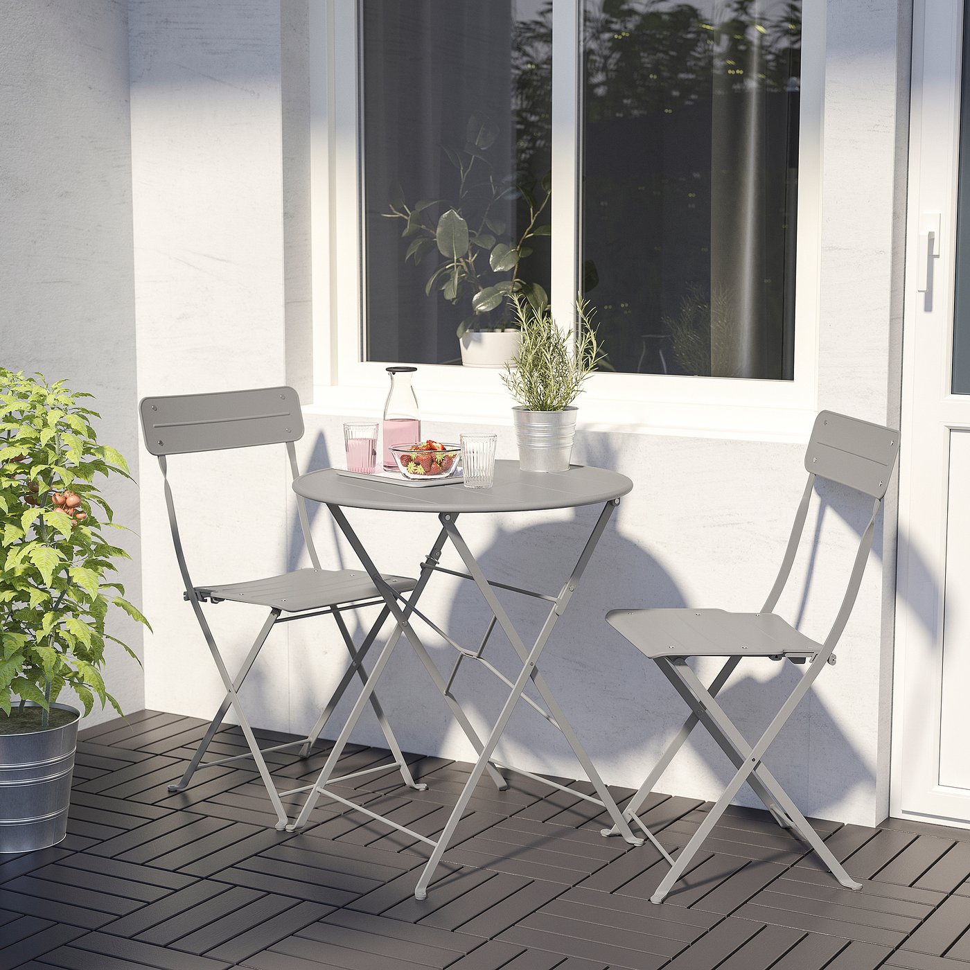 SUNDSÖ table, outdoor grey - IKEA