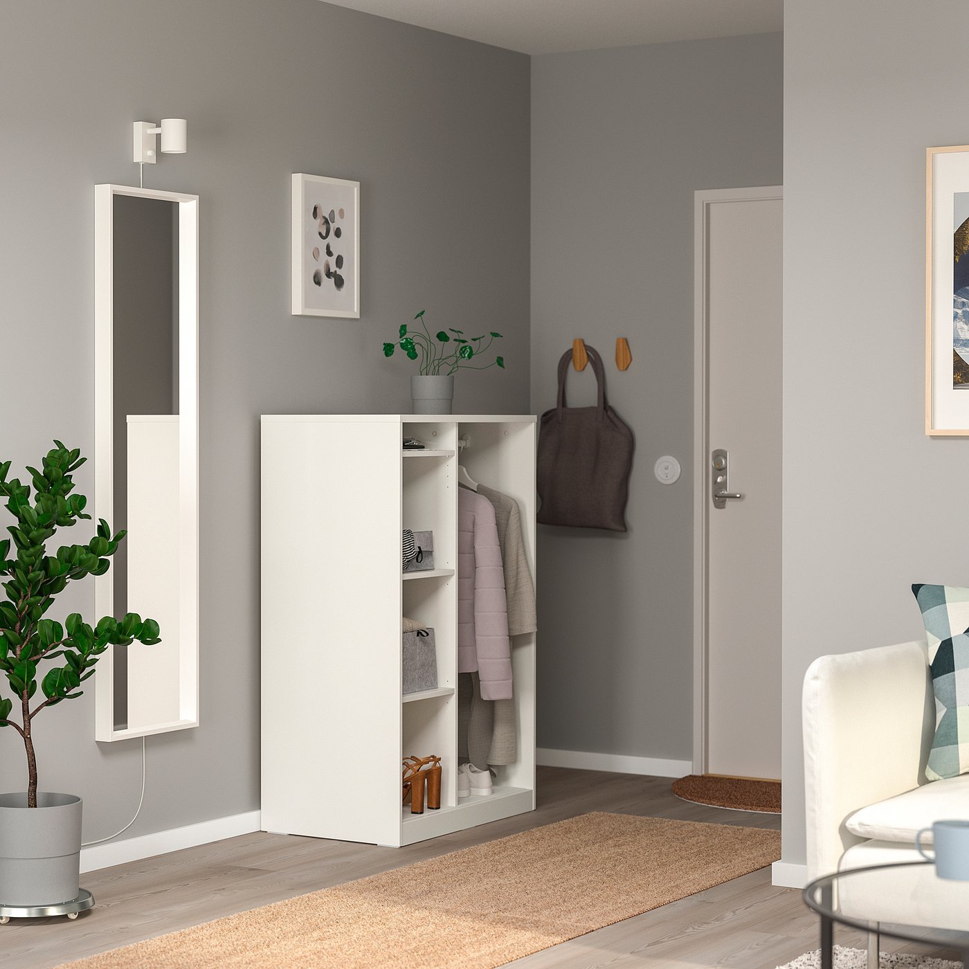 SYVDE open wardrobe white - IKEA