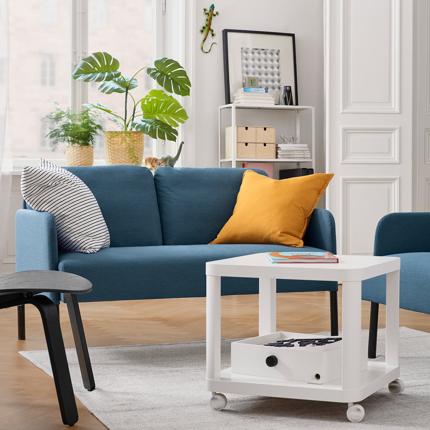 TINGBY side table on castors white - IKEA