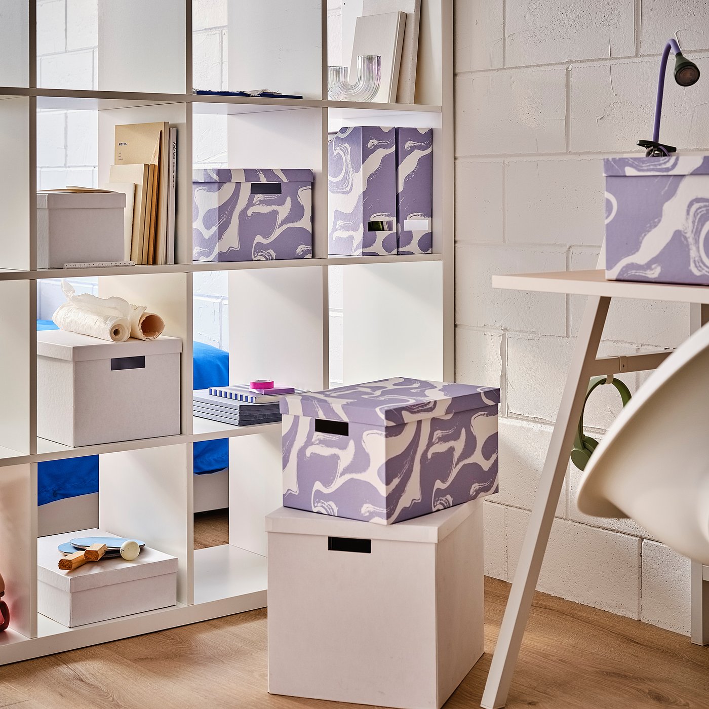 TJENA magazine file patterned/lilac white - IKEA TJENA magazine file patterned/lilac white - IKEA