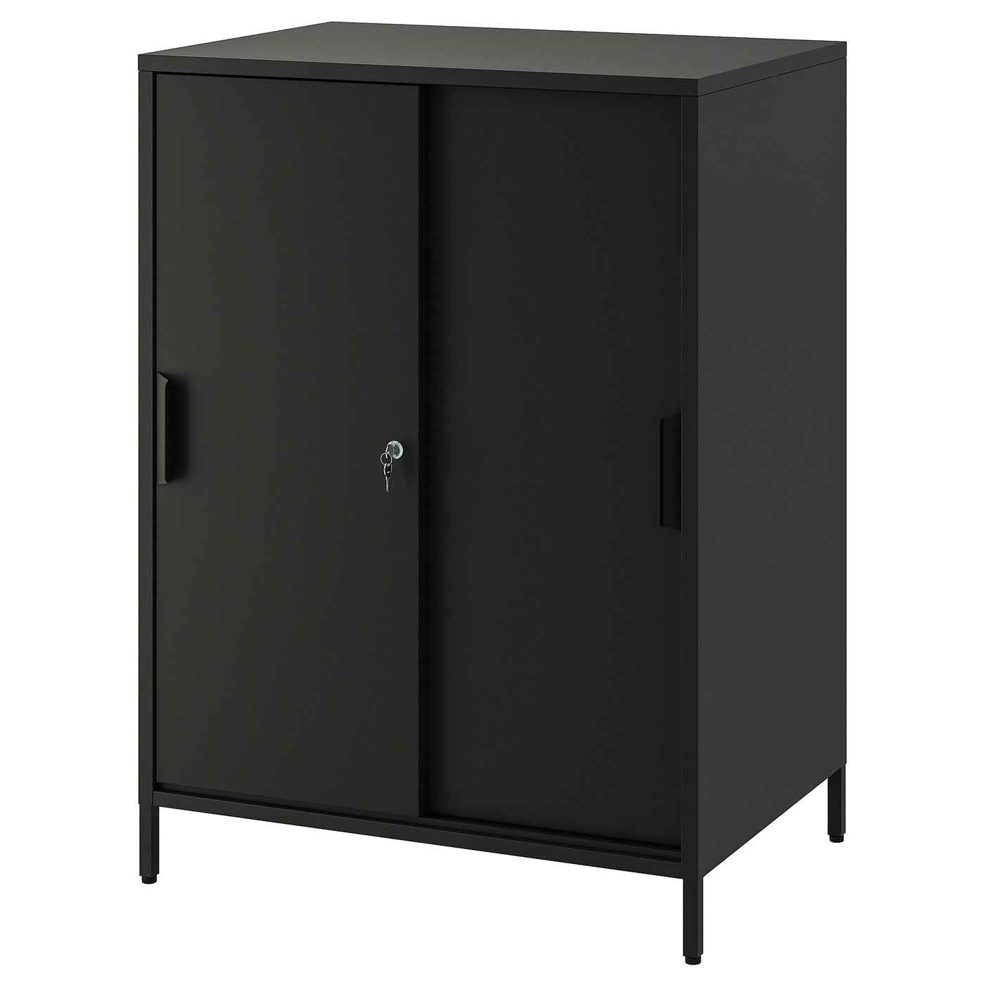 TROTTEN cabinet with sliding doors anthracite - IKEA
