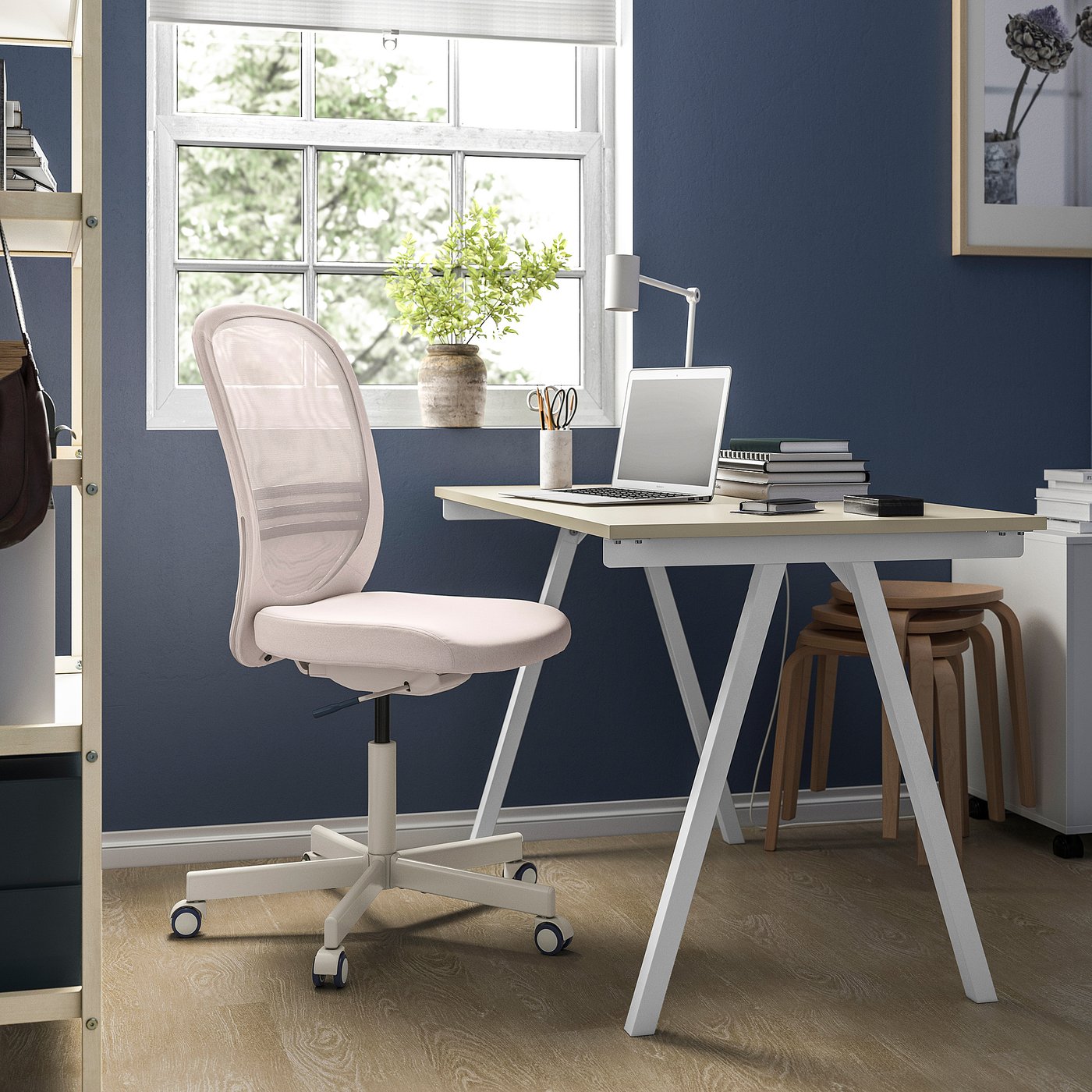 TROTTEN desk beige/white - IKEA