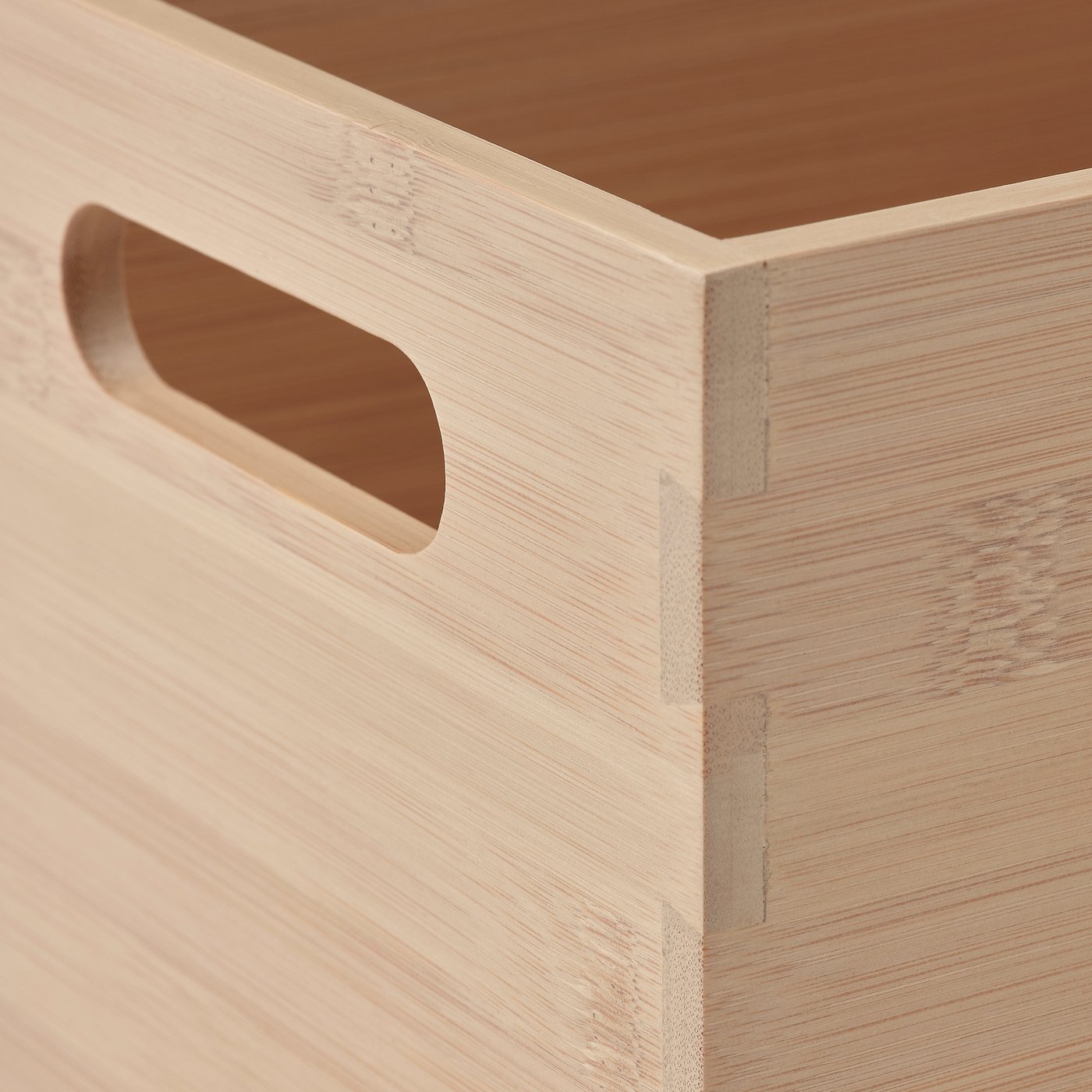 UPPDATERA storage box light bamboo - IKEA
