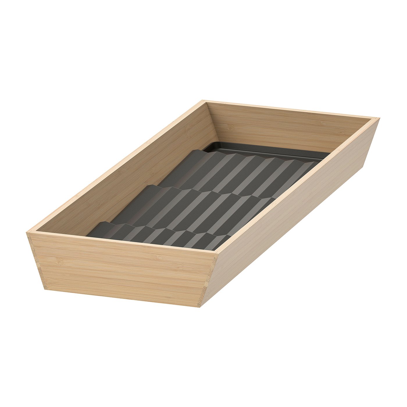 UPPDATERA tray with spice rack light bamboo/anthracite - IKEA