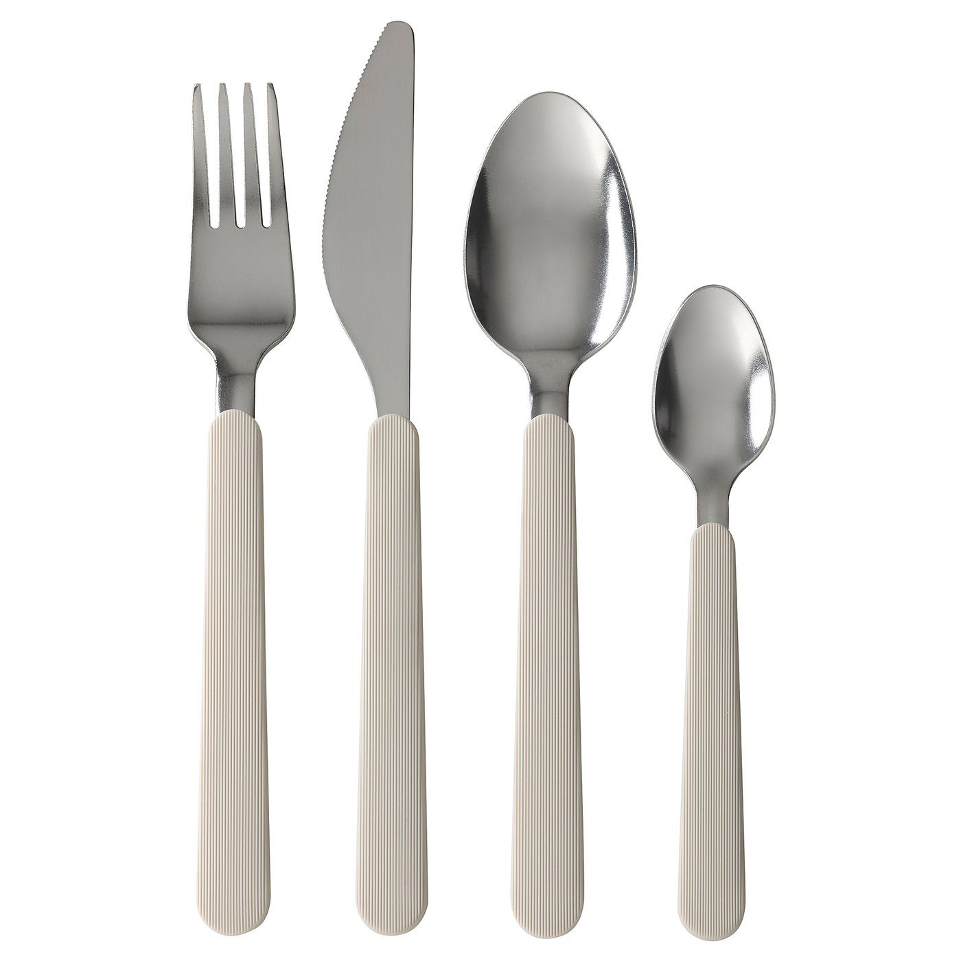 UPPHÖJD 16-piece cutlery set beige - IKEA