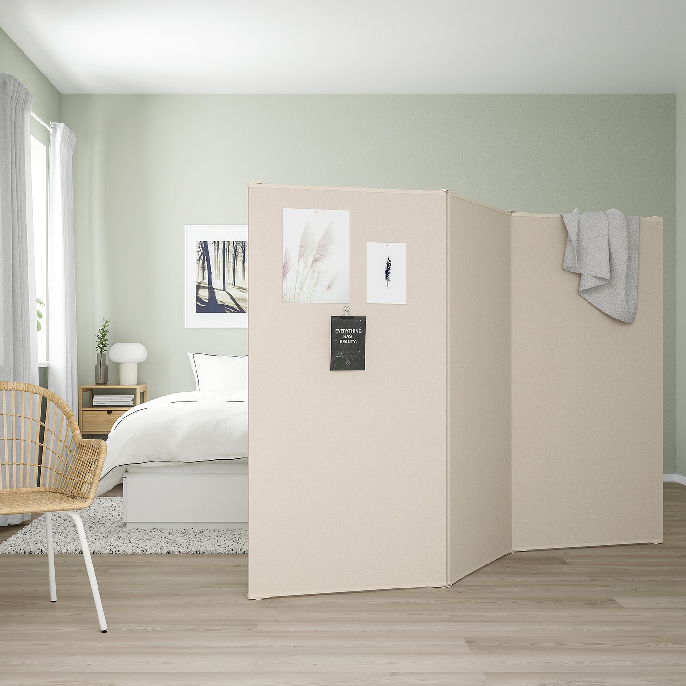 VARHAUG room divider beige - IKEA