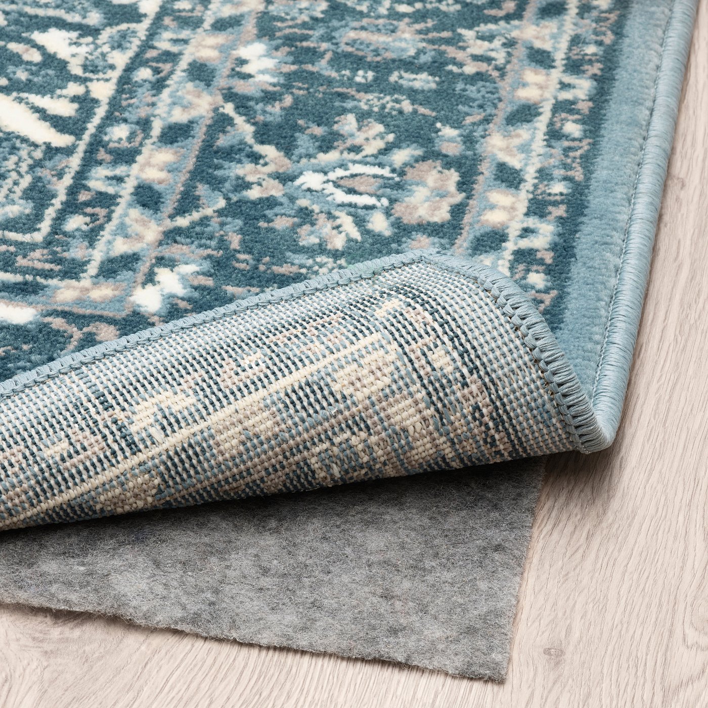 VEDBÄK rug, low pile blue - IKEA