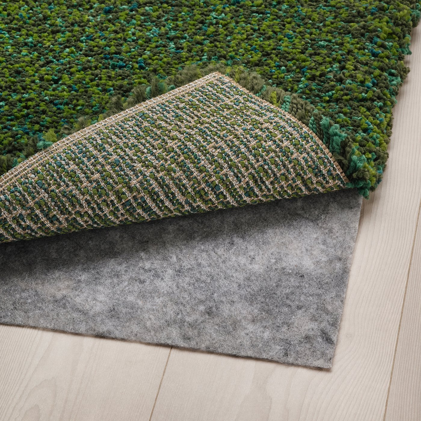 VINDUM rug, high pile green - IKEA