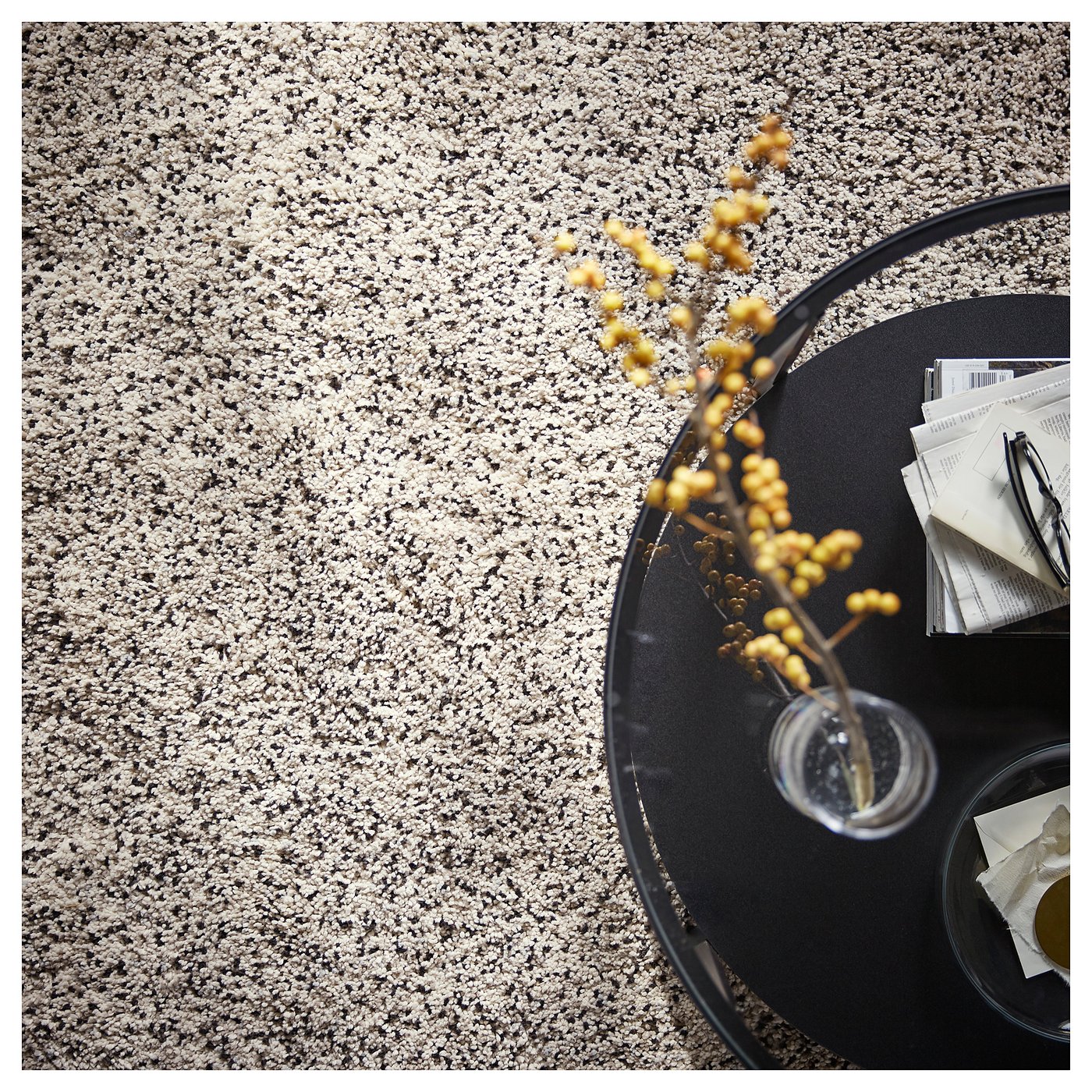 VINDUM rug, high pile white - IKEA