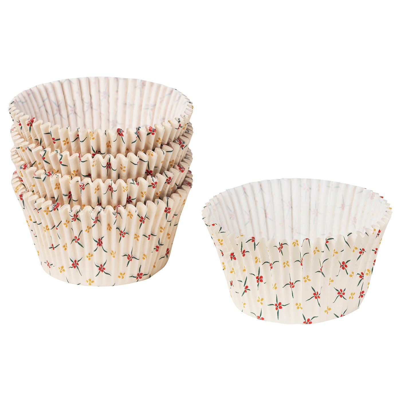 VINTERFINT baking cup floral pattern beige - IKEA