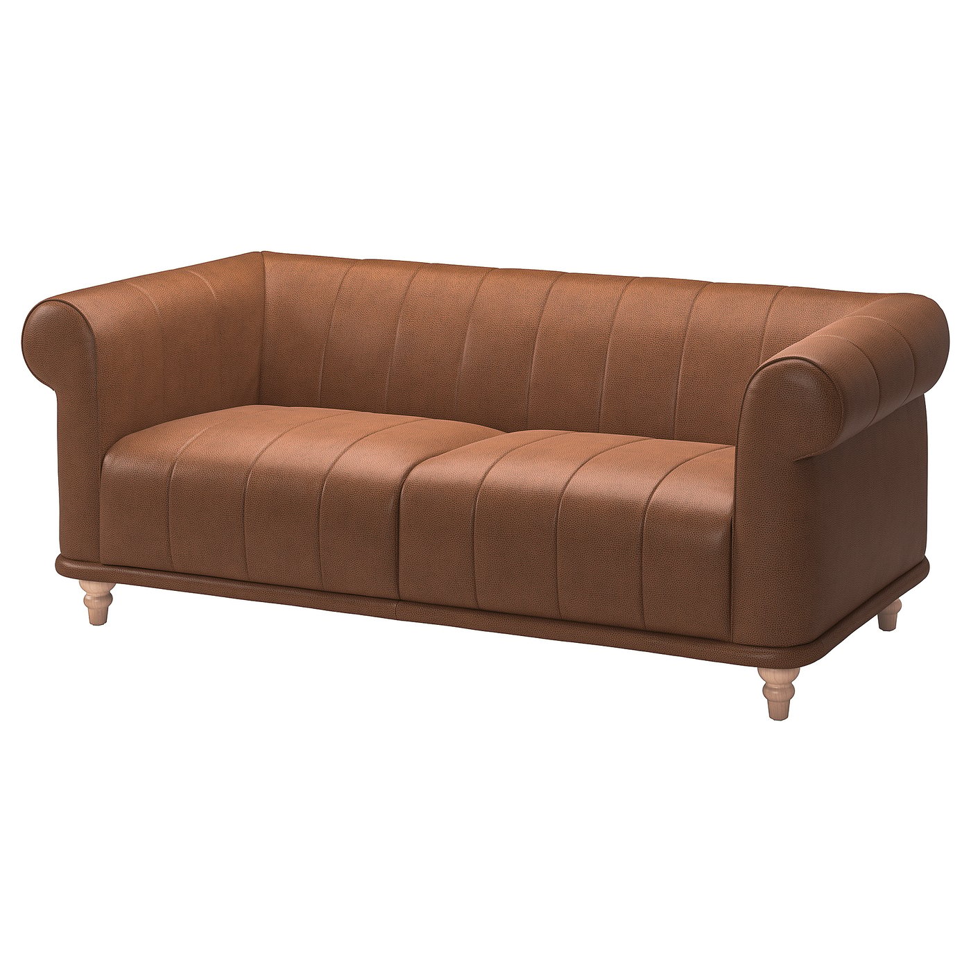 VISKAFORS 2-seat sofa Högalid brown/birch - IKEA