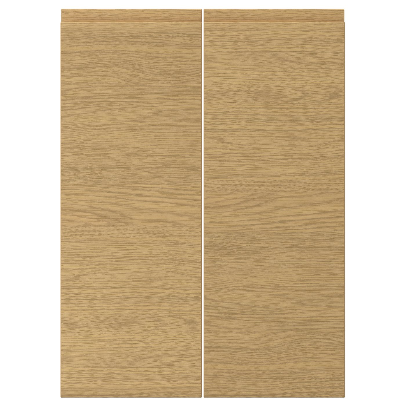 VOXTORP 2-p door f corner base cabinet set left-hand/oak effect - IKEA