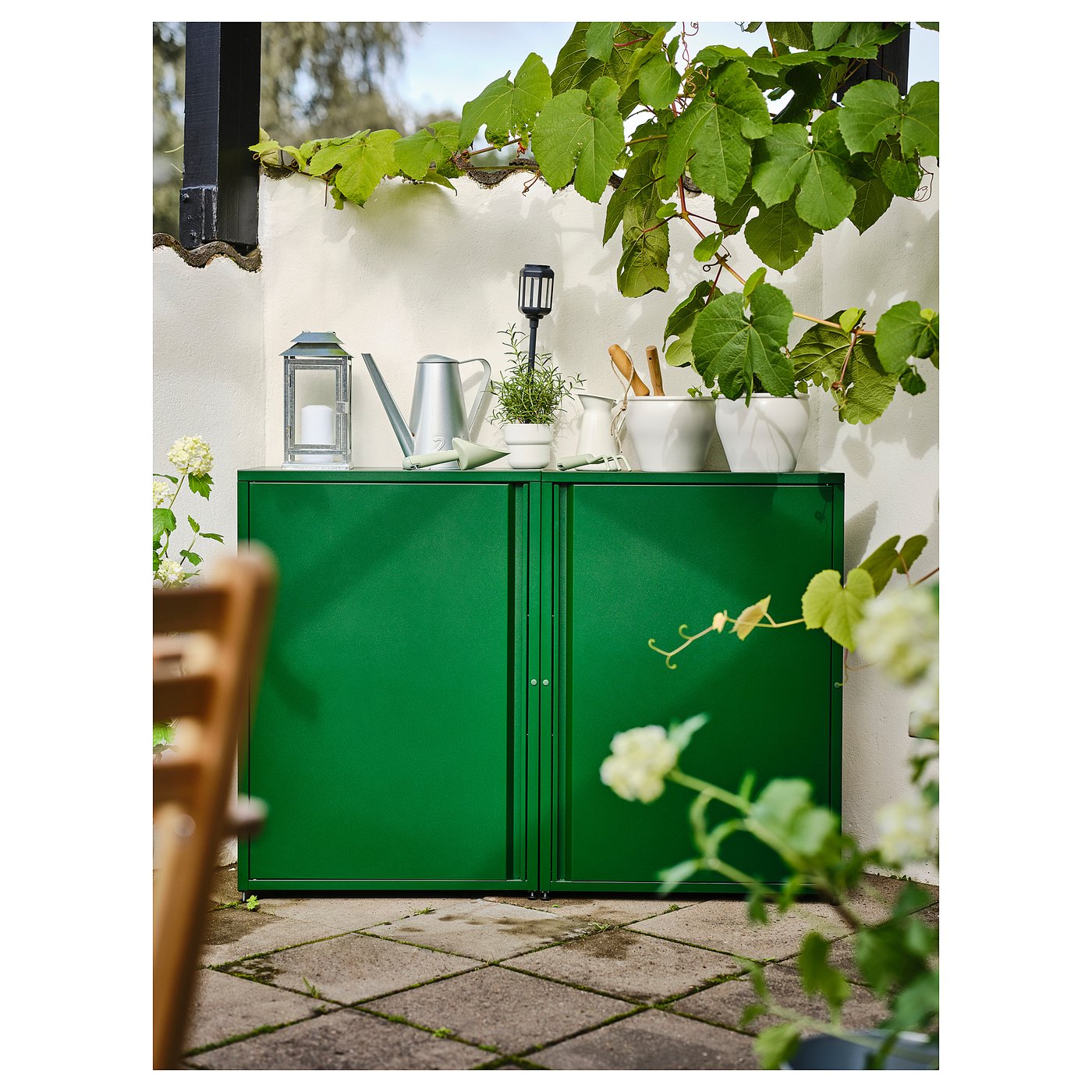 SUNDSÖ 苏恩索 柜子 绿色 户外产品/室内 - IKEA